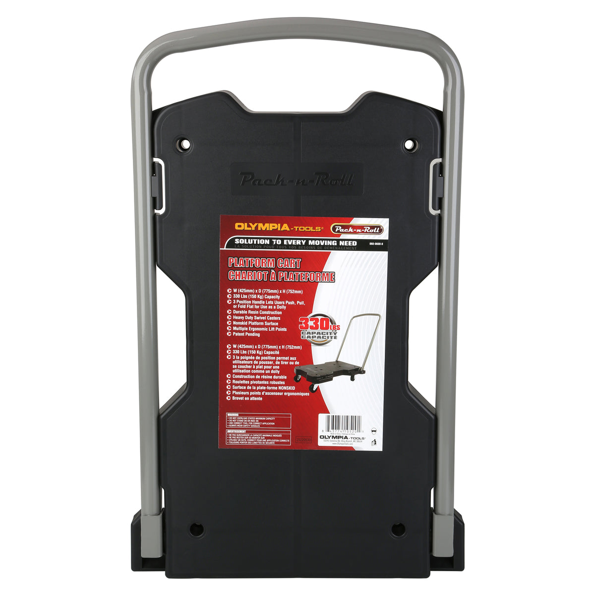 Resin Rolling Flatbed Cart for Loading 330 lb. Load Capacity – Pack-N-Roll