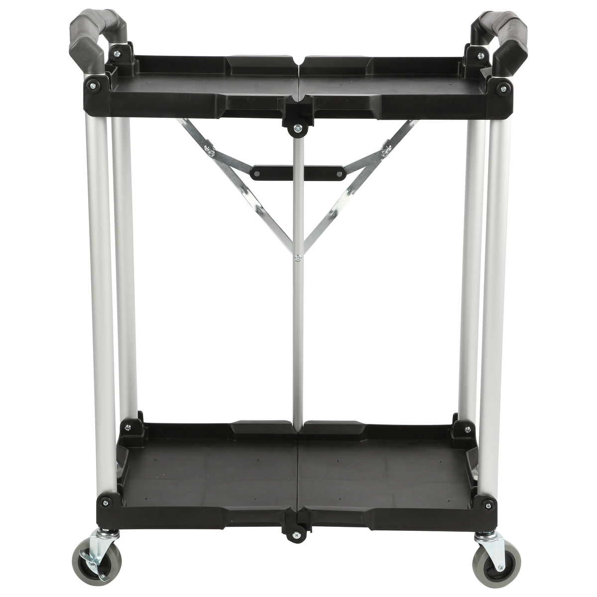 2 Selfs Folding Collapsible Service Cart Regular, 100lb. Capacity ...
