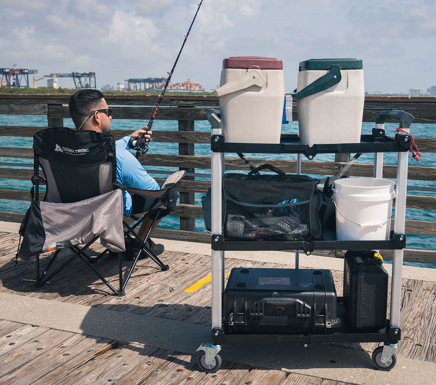 Folding Collapsible Service Cart XL, 300lb. Capacity – Pack-N-Roll